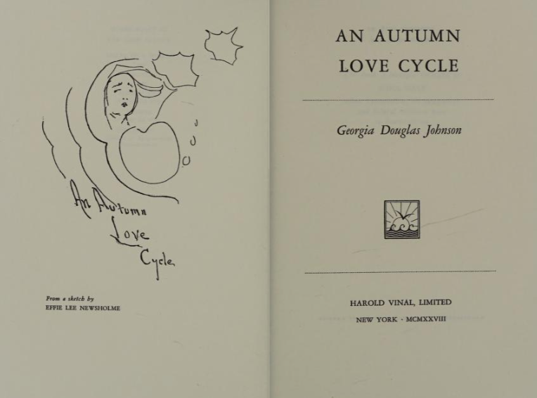 Georgia Douglas Johnson, "An Autumn Love Cycle" (full text) (1928)