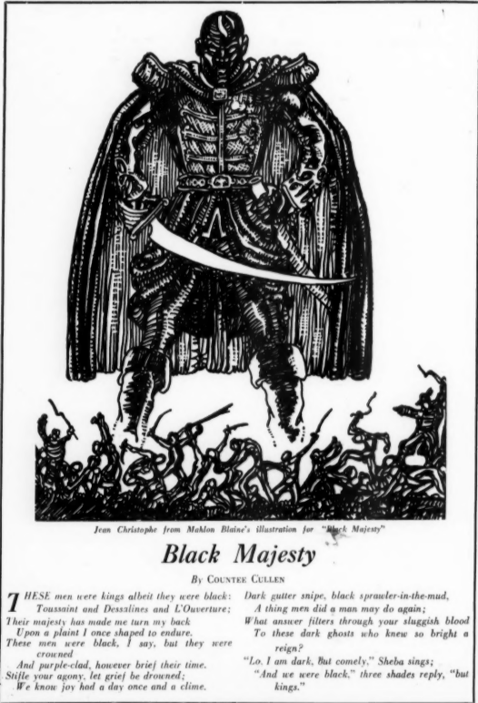 Countee Cullen, "Black Majesty" (1928)