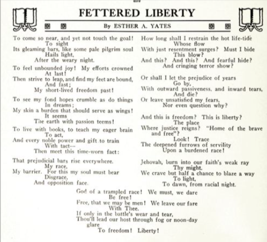 Esther A. Yates, "Fettered Liberty" (1915)