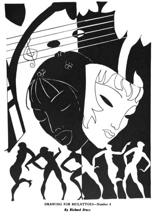 Richard Bruce Nugent-Drawings for Mulattoes 4 (Ebony and Topaz)