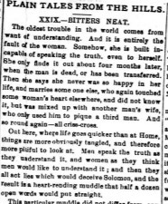 Bitters Neat— (Rudyard Kipling)