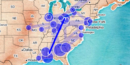 "The Bluest Eye": Map and Data
